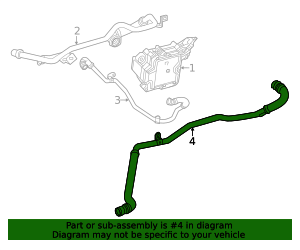 256-203-17-00-64 - Engine Coolant Pipe 2020-2024 Mercedes-Benz ...