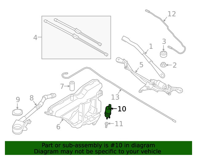 67-12-7-298-309 - Washer Pump - 2019-2022 BMW | Buy BMW Parts Now