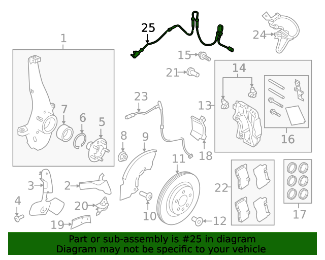 2017-2022 Land Rover ABS Sensor LR081610 | OEM Parts Online