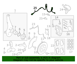 2017-2022 Land Rover ABS Sensor LR081610 | OEM Parts Online