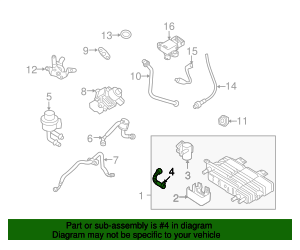 2012 Ford Fusion Vent Hose AE5Z-9J285-E | Blue Springs Ford Parts
