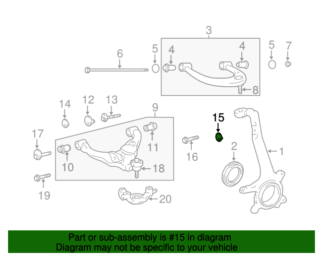 48198-60011 - Adjust Cam - 1999-2015 Toyota | Lithia Toyota Parts