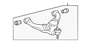 2003-2009 Toyota Suspension Control Arm (Left, Front, Lower) 48069 ...