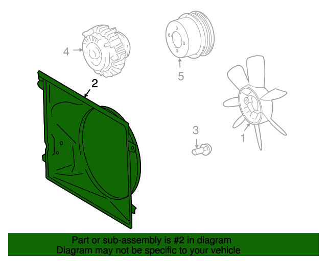 2017-2024 Toyota 4Runner Fan Shroud 16711-31491 | Toyota Parts Center