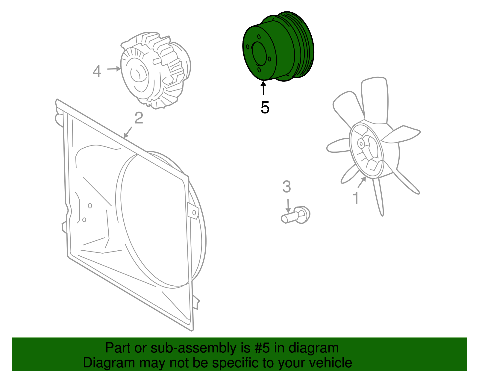 16371-0P010 - Fan Pulley - 2003-2020 Toyota | Toyota Parts Delivered