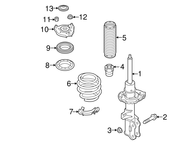 54651-D3160 - Suspension Strut - 2016-2018 Hyundai Tucson | Joseph ...