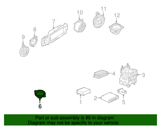 4F0-035-382-B - Speaker 2005-2011 Audi | AutoNationParts.com