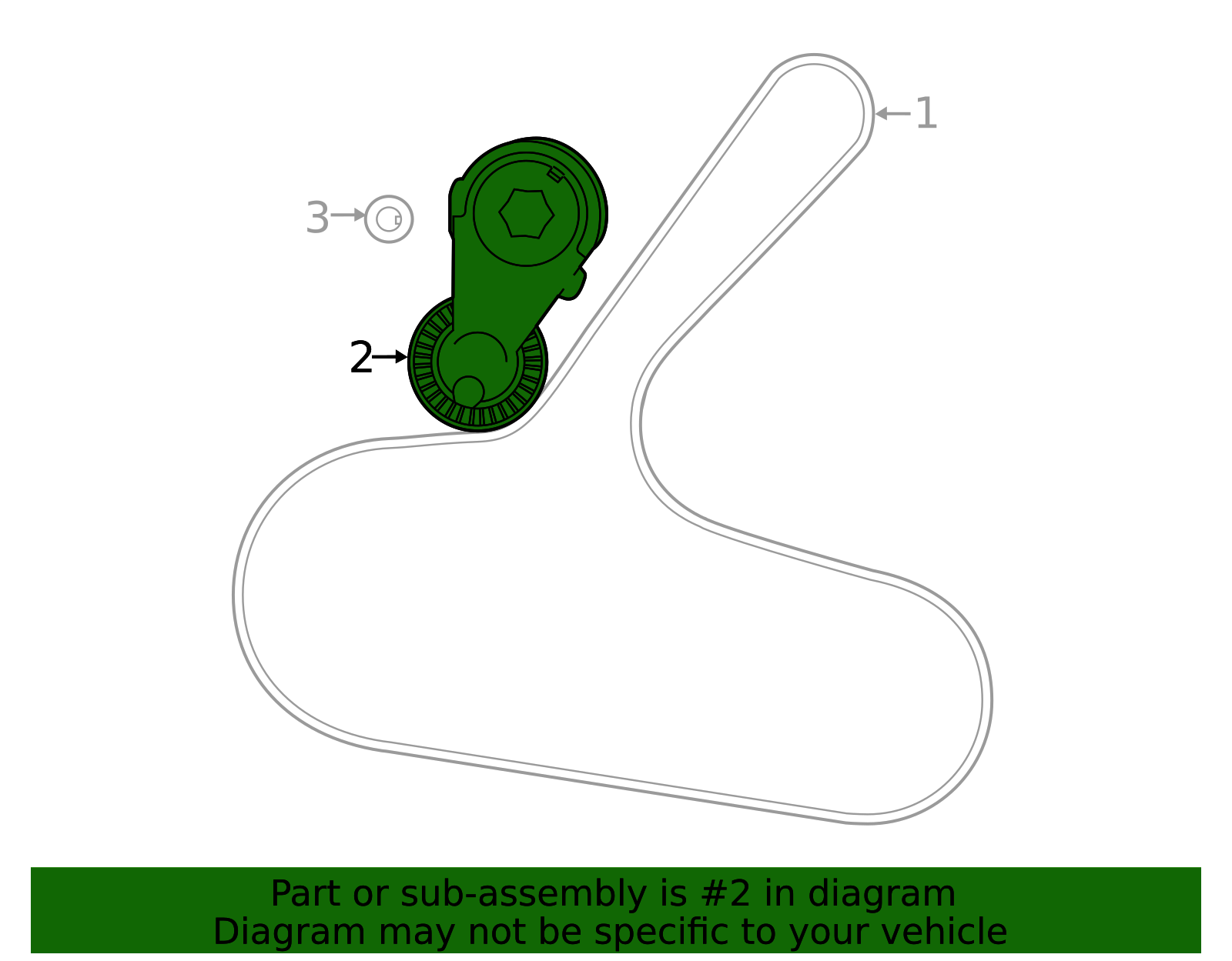 11955-6CA0B - Accessory Drive Belt Tensioner Assembly 2019-2025 Nissan ...