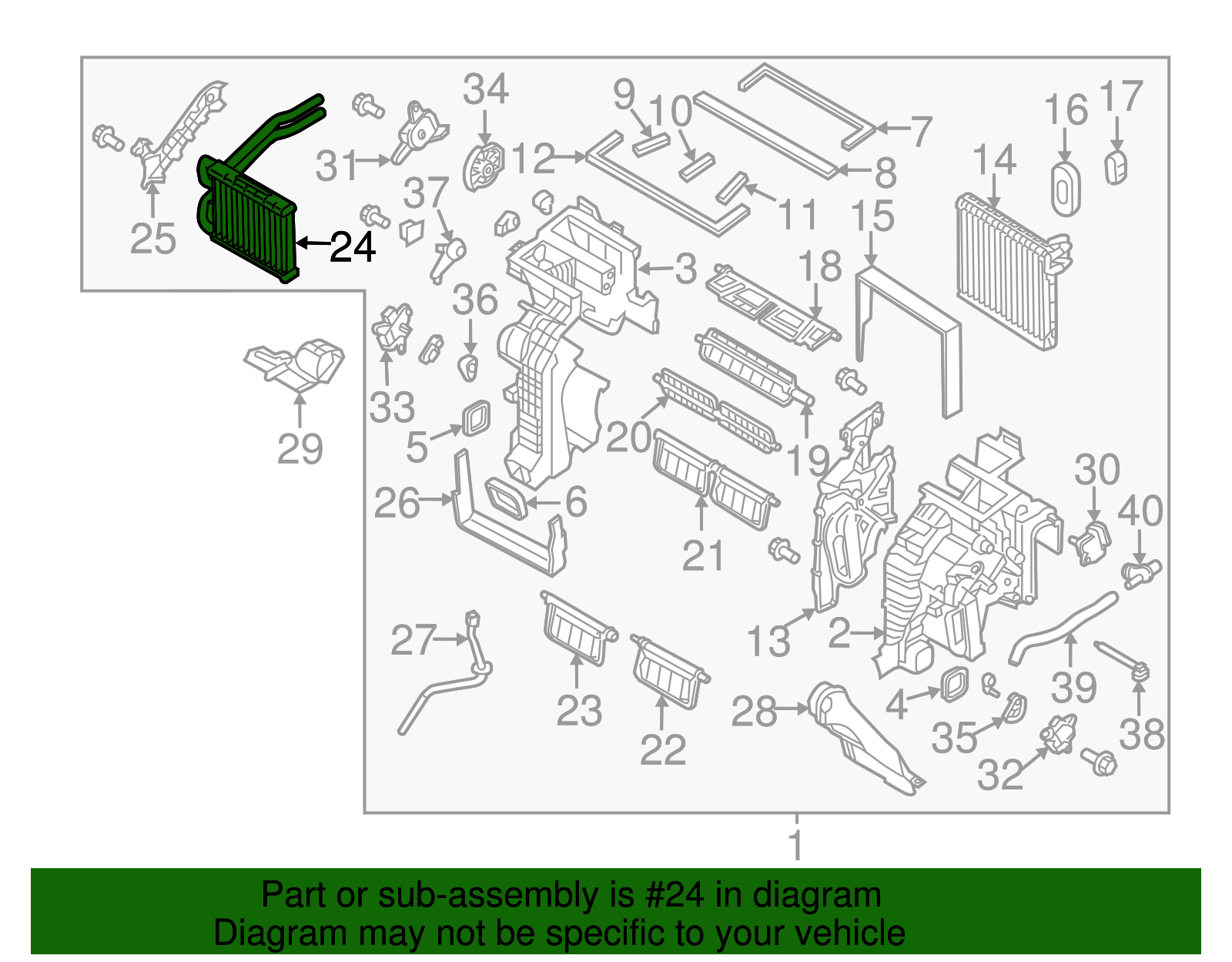 2013-2019 Hyundai Heater Core 97138-2W000 | Hyundai Wholesale Direct