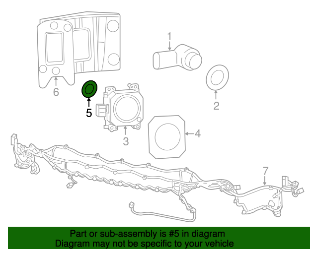 2014-2018 Jeep Cherokee Distance Sensor Clip 68186344AA | TascaParts.com