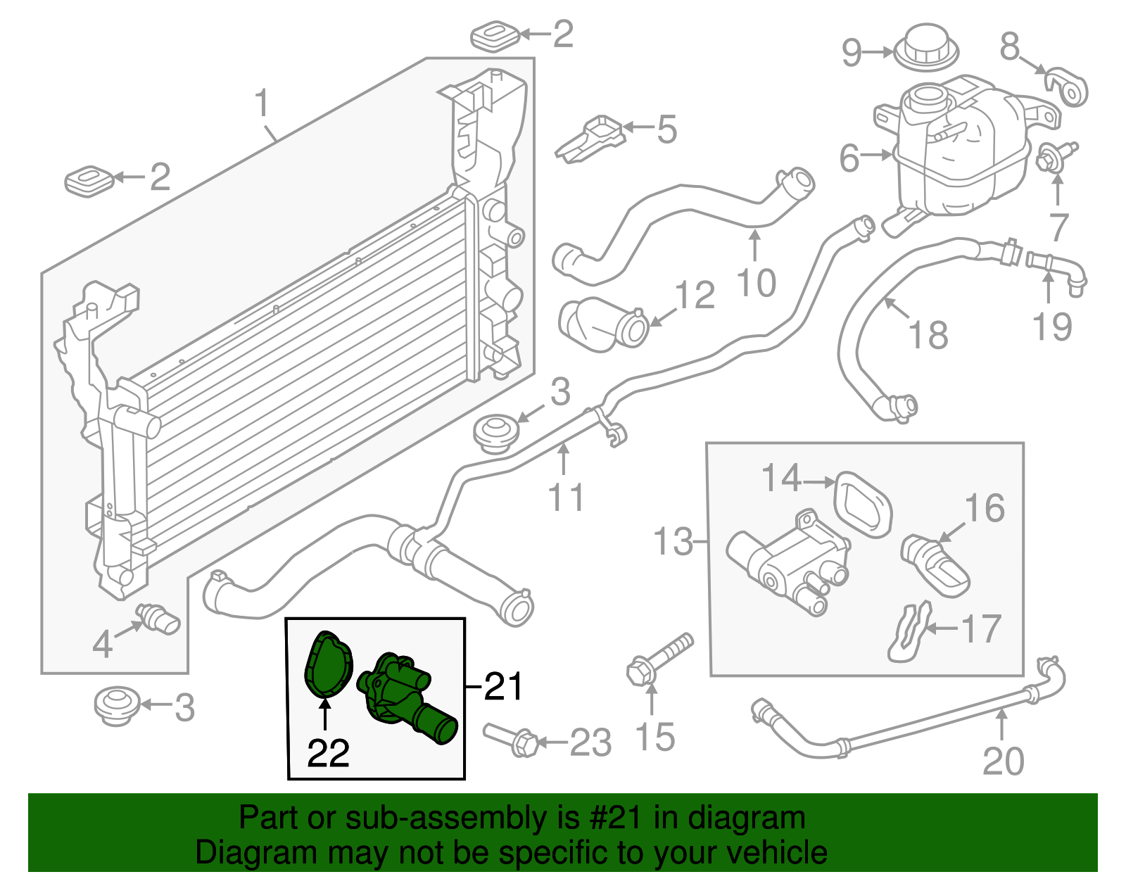 AG9Z-8575-B - Thermostat 2012-2014 Ford | Big 3 Auto Parts