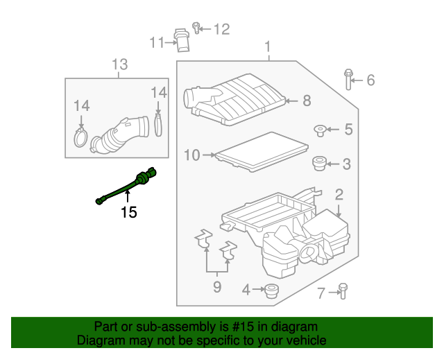 2007-2010 GM Positive Crankcase Ventilation (PCV) Tube 12598298 | GM ...