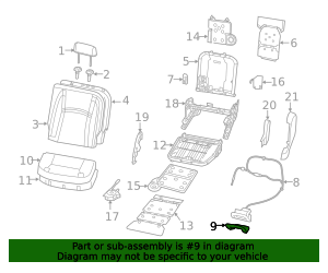 2019 Ram 1500 Release Cable Bezel 6SM38TX7AB | TascaParts.com