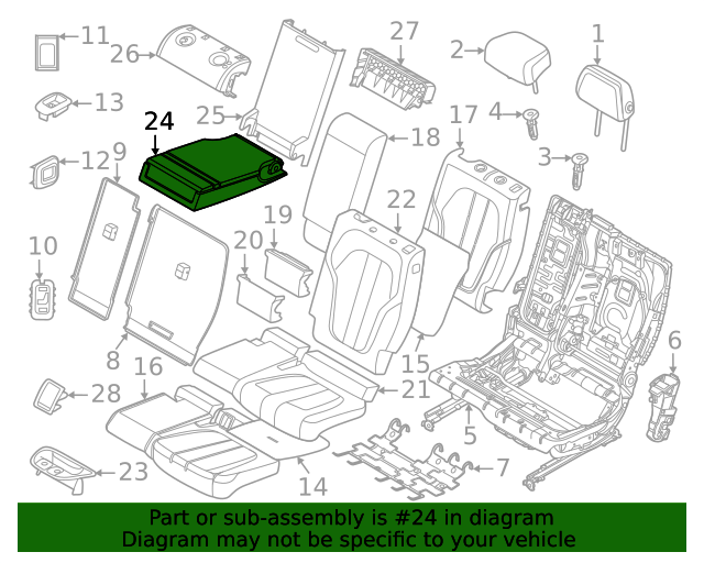 52207499807 - 2019-2022 BMW X7 Armrest (52-20-7-499-807) | BMW of South ...