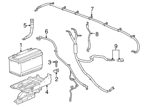 2014-2020 GM Passenger Side Battery Tray 84177367 | Auto Parts Express
