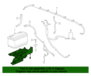 2014-2020 GM Passenger Side Battery Tray 84177367 GM | GMPartsDirect.com