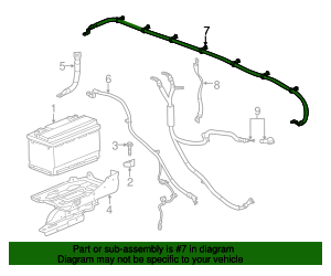 2017-2019 gm Positive Battery Cable 84383334 | Auto Parts Express