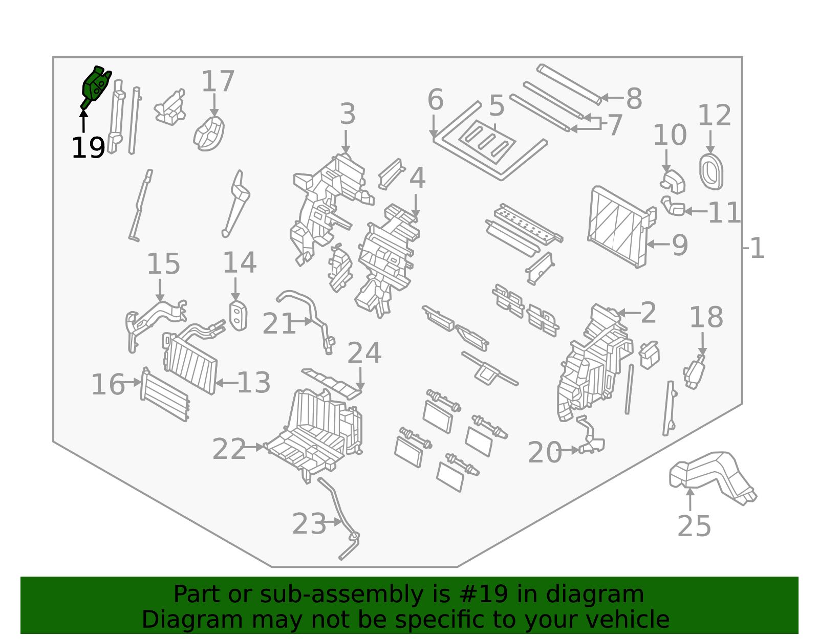 97161-L1000 - 2020-2024 Hyundai - Temp Door Actuator | Hyundai Parts ...