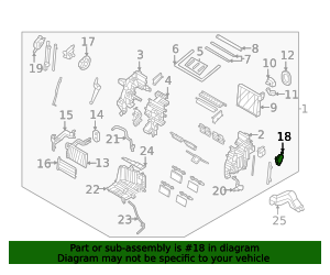 97161-L1100 - Temp Door Actuator 2020-2024 Hyundai | AutoNation Parts