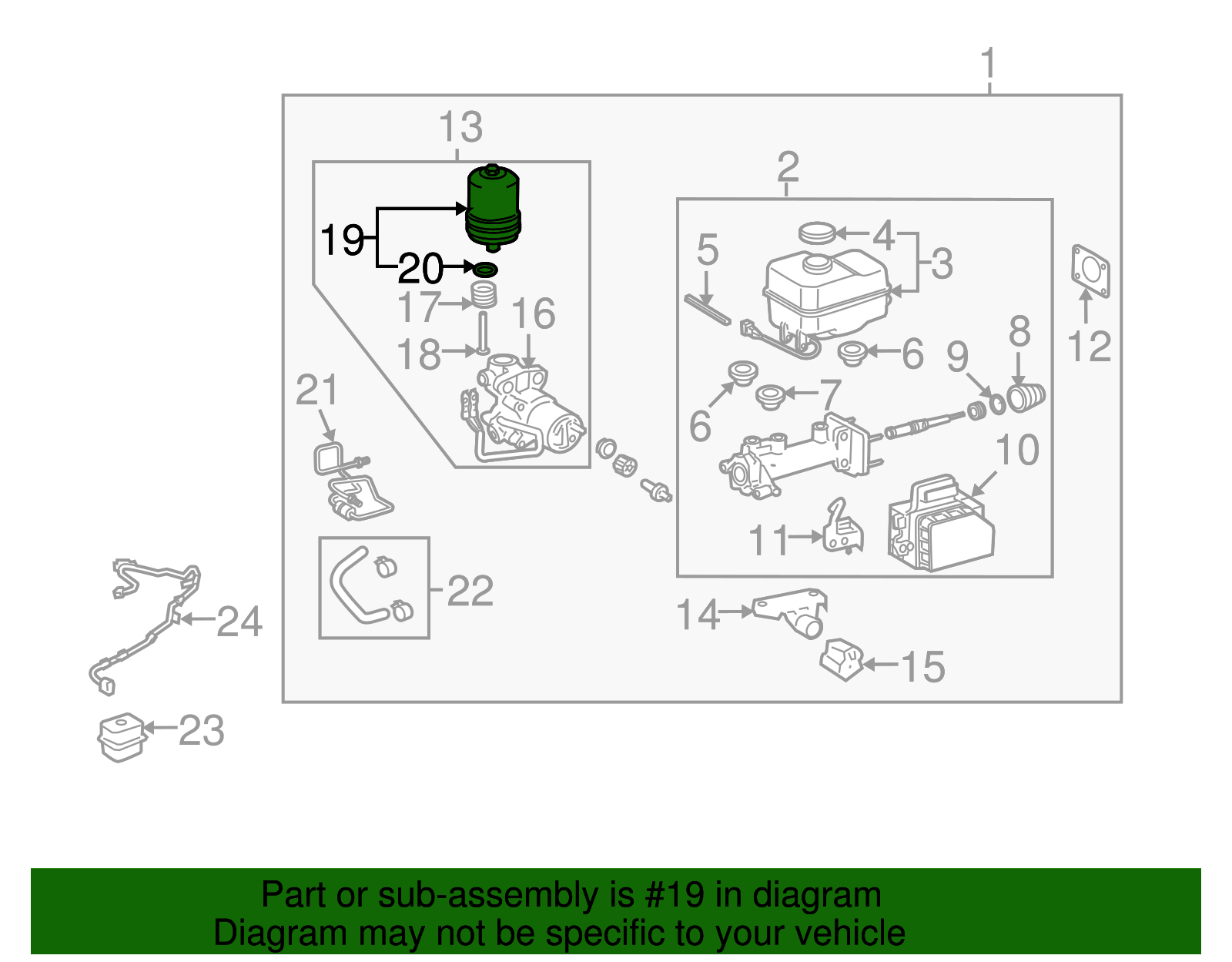 47950-60020 - 2004-2024 Toyota - ABS Accumulator | Toyota Parts Delivered
