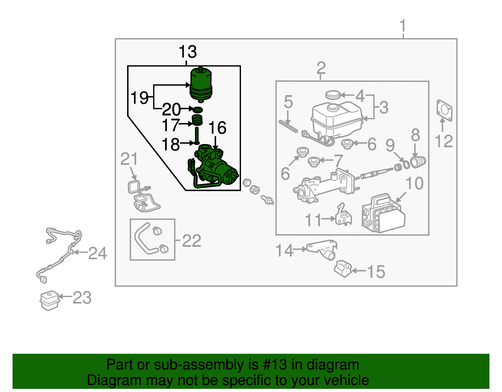 47070-60050 - Pump Assembly - 2003-2024 Toyota | OEM Genuine Toyota Parts