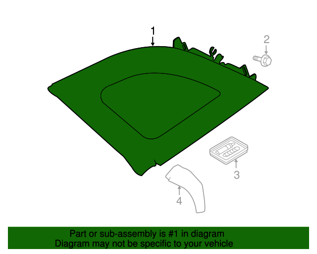 Genuine OEM Quarter Glass Part# LR125998 Fits 2018-2023 Land Rover ...