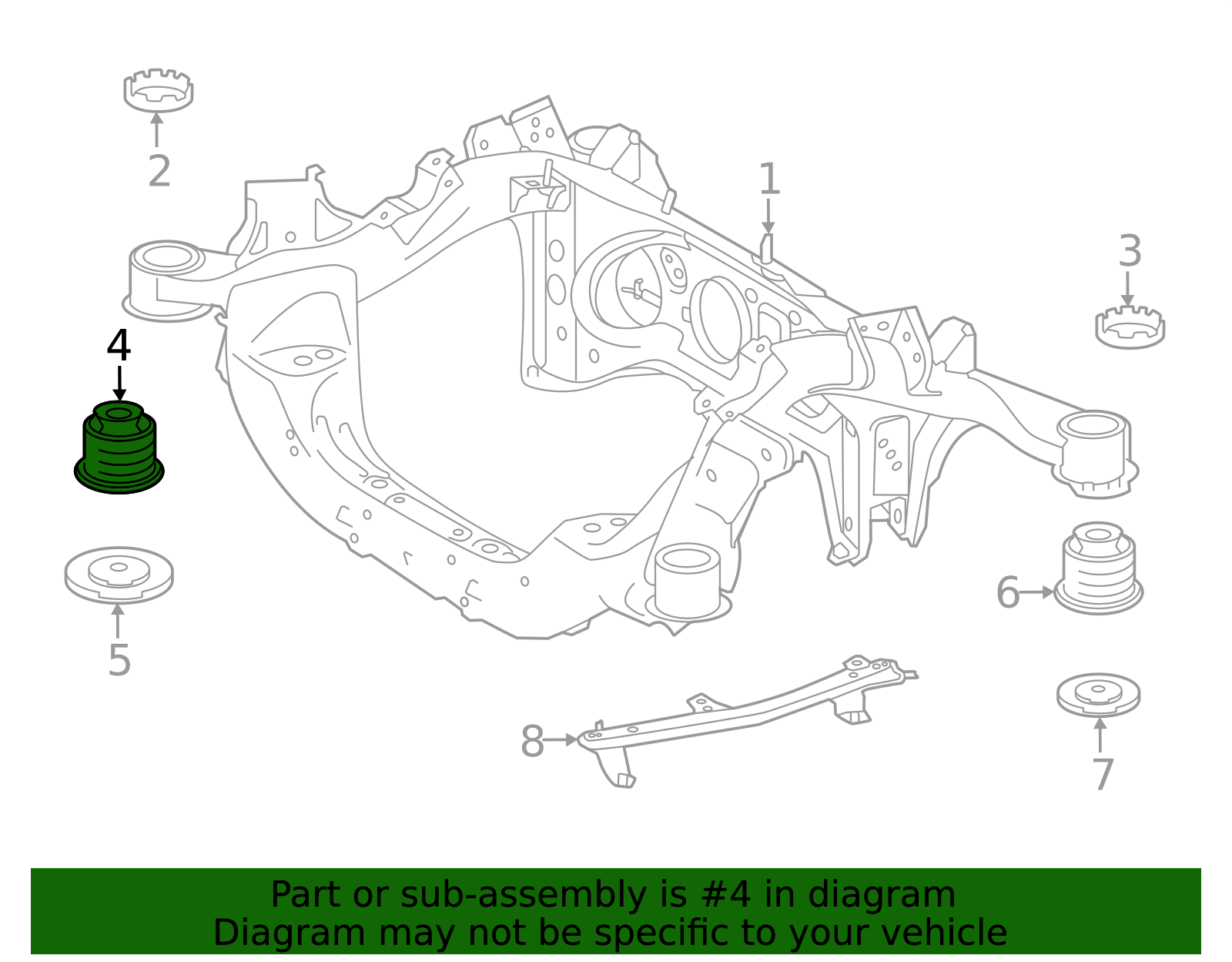 2021-2024 Toyota Mirai Front Insulator 52271-62010 | Toyota Parts Center