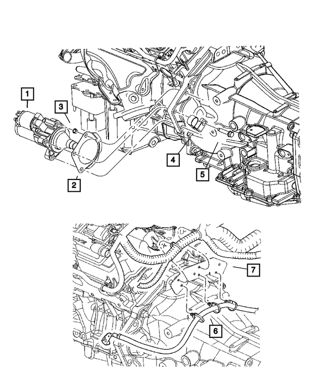 2005-2006 Mopar Starter Wiring 5059201AF | Mopar eStore