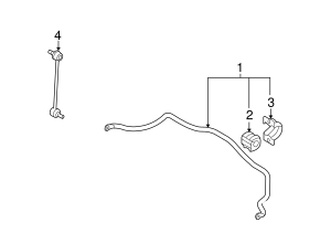 54830-4D000 - Stabilizer Link 2006-2014 Kia Sedona | Kia.Parts Store