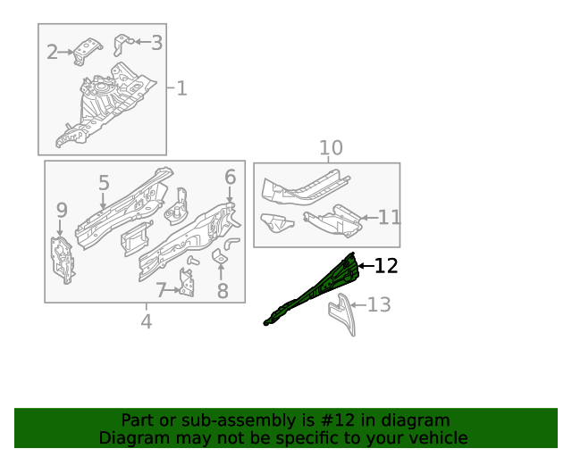 2016-2020 Toyota Rail Reinforced 53706-WB001 | Toyota Parts Center