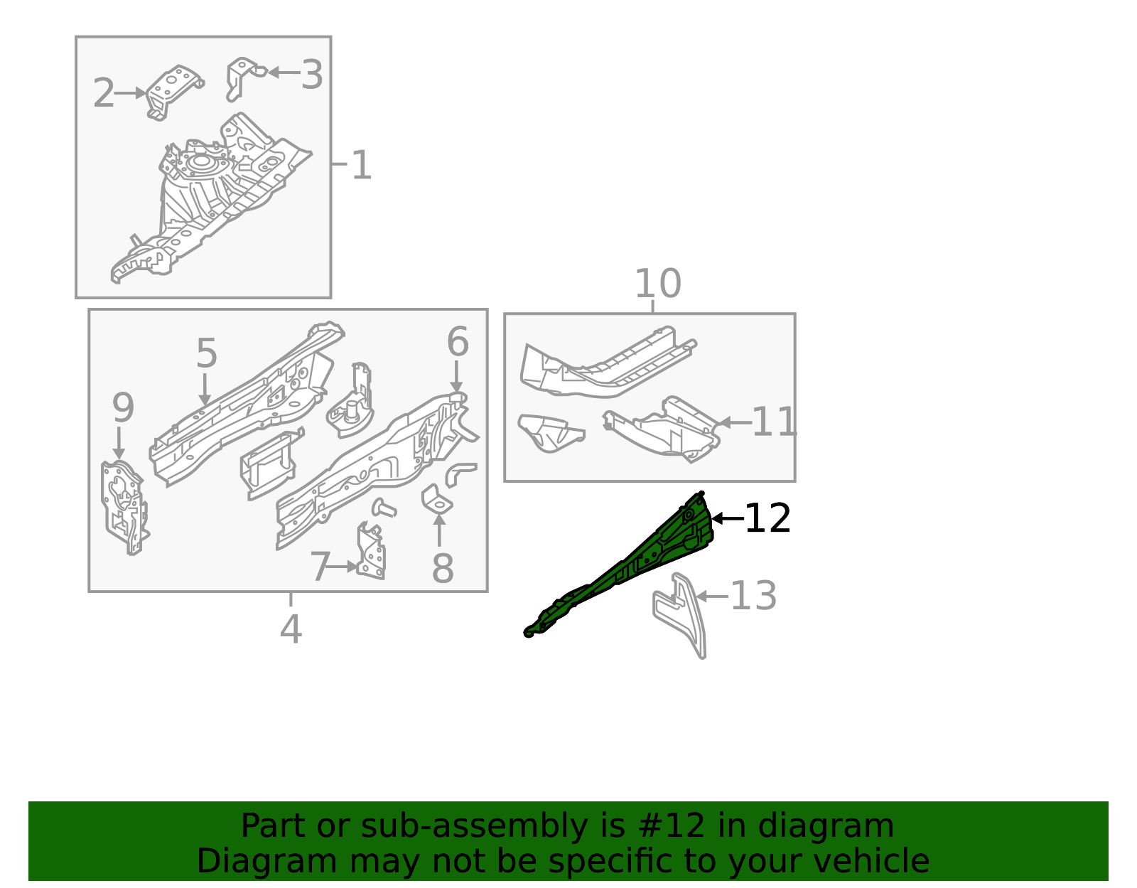 2016-2020 Toyota Rail Reinforced 53706-WB001 | Lithia Toyota Parts
