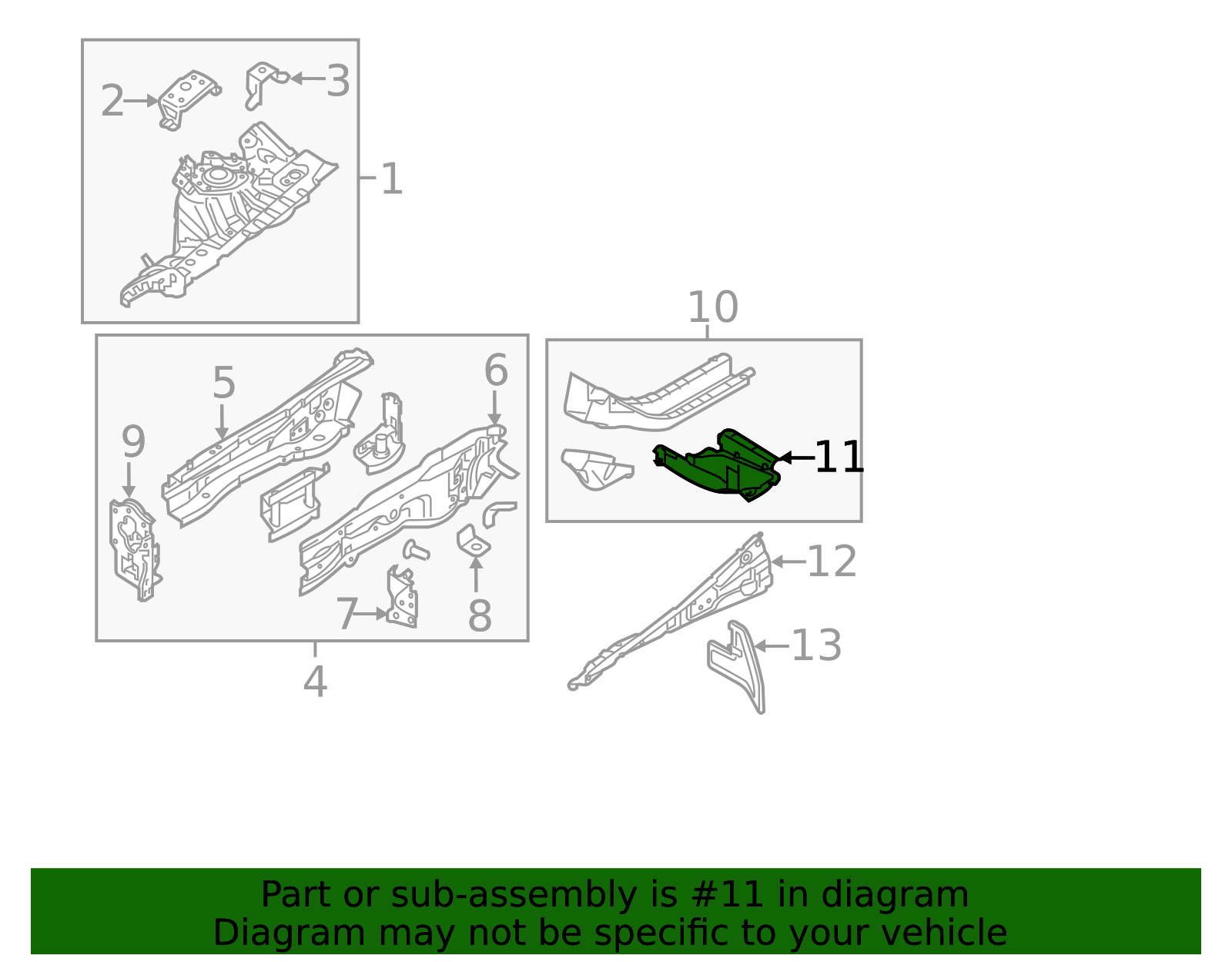 57197-WB001 - 2016-2020 Toyota - Torque Box | Discount Parts Monster
