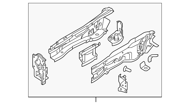 57101-WB002 - Rail Assembly - 2016-2020 Toyota | OEM Genuine Toyota Parts