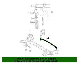 2003-2008 Toyota Stabilizer Bar 48812-AB011 | Toyota OEM Direct