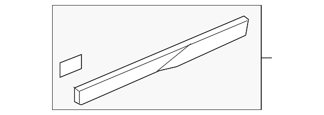 2013-2017 GMC Primed Front Driver Side Door Lower Molding 19259500 ...