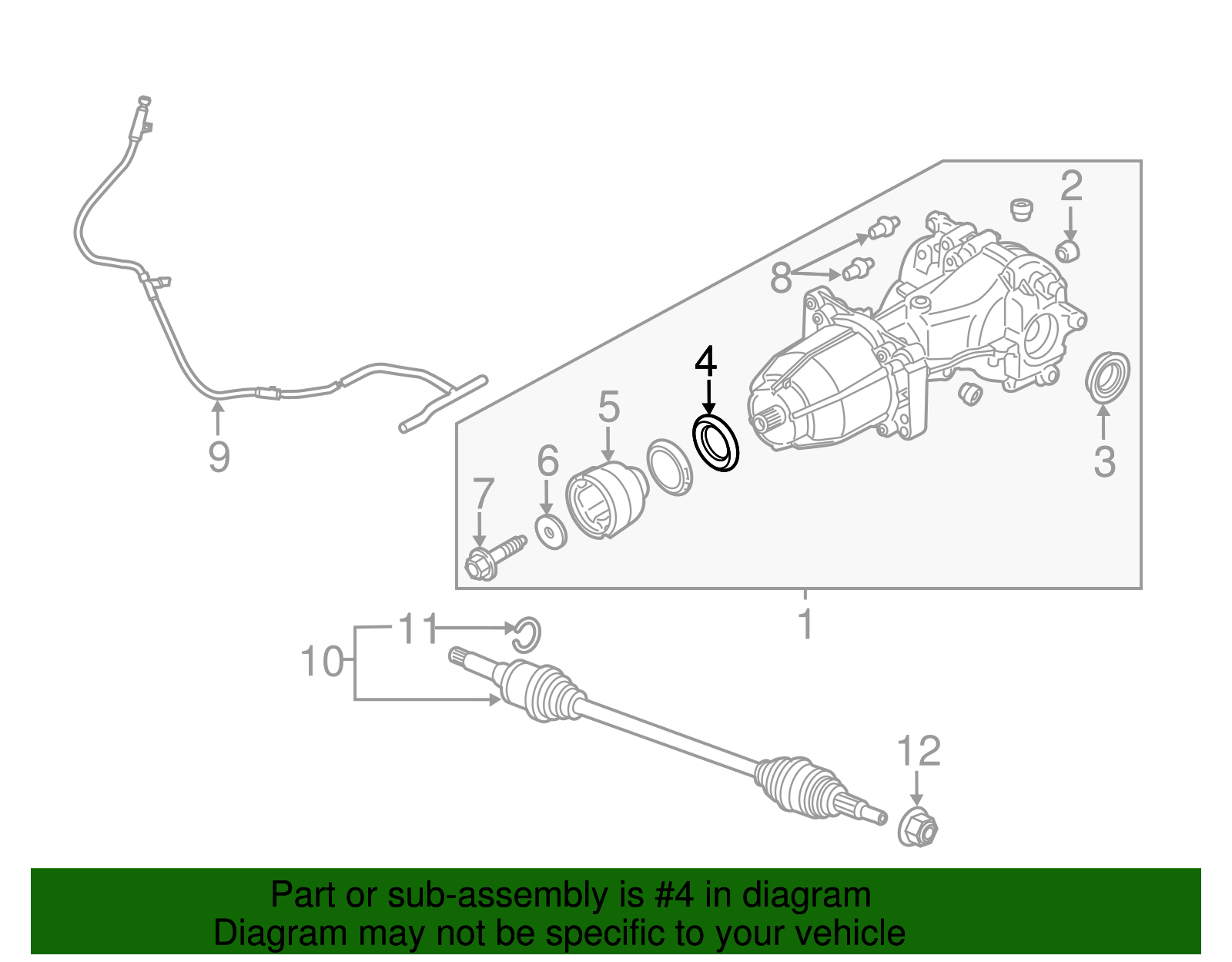 2013-2022 Ford OEM NEW 2013-2020 Ford EcoSport Rear Differential Pinion ...