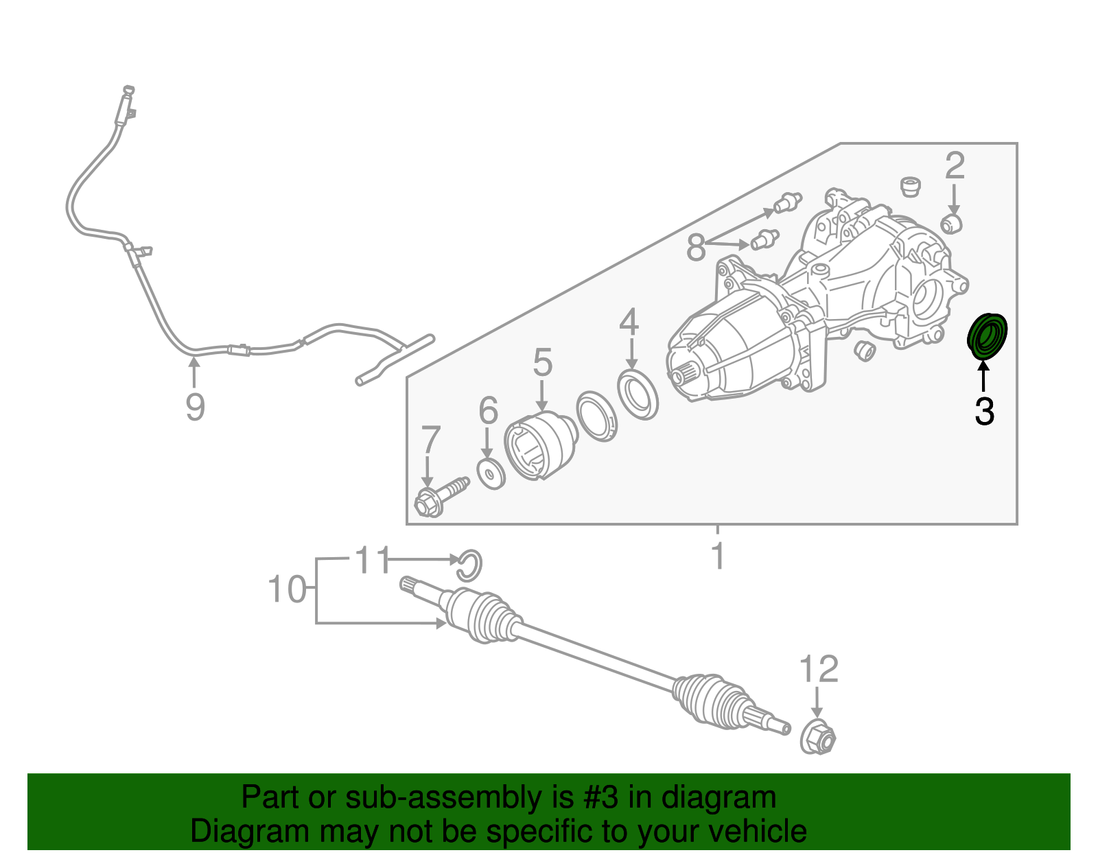 Genuine OEM Ford Part - Axle Seal CV6Z-4B416-D | Genuine OEM Ford Parts ...