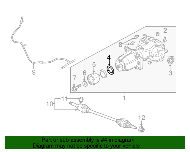 2013-2022 Ford Differential Pinion Seal CV6Z4676A | TascaParts.com