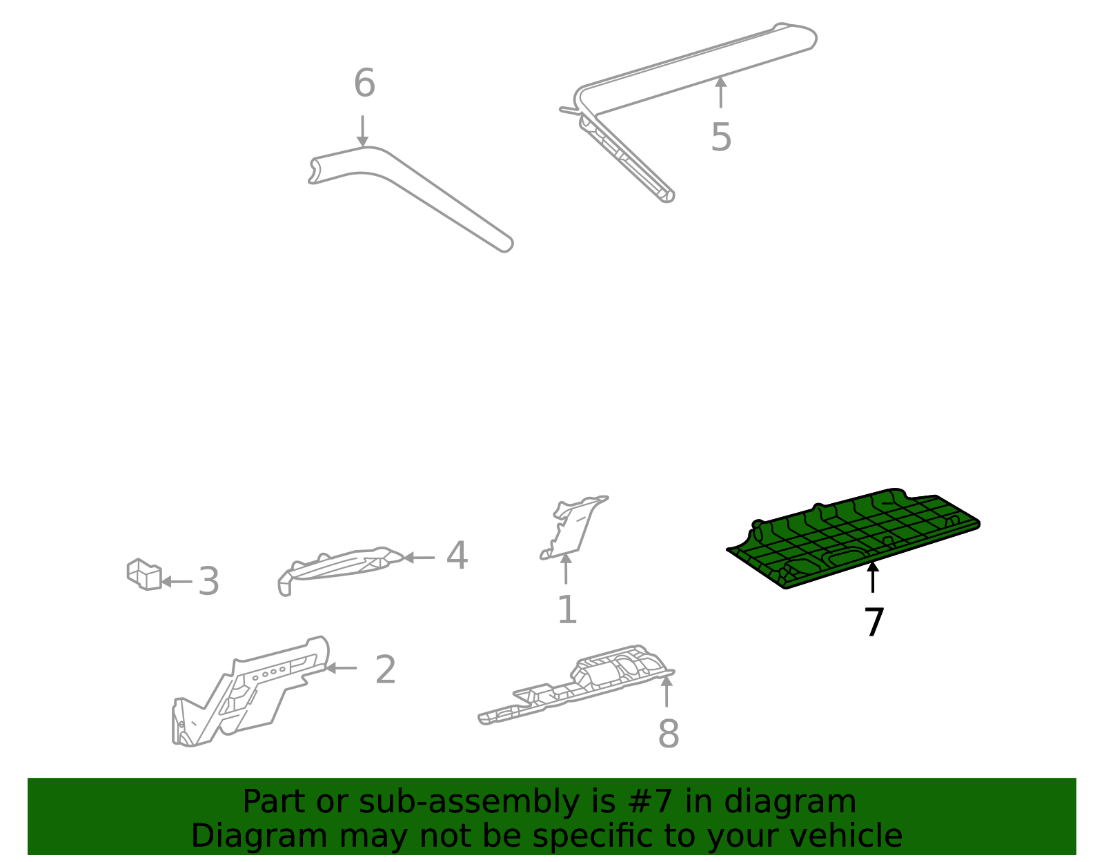 2021-2024 Toyota Sienna Under Cover 55607-08020 | Toyota Parts Center