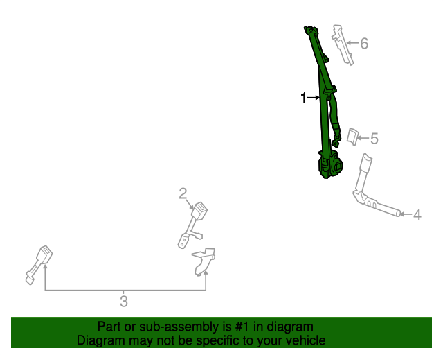2015-2016 GM Outer Belt Assembly - Driver's Side (LH) 19351685 ...