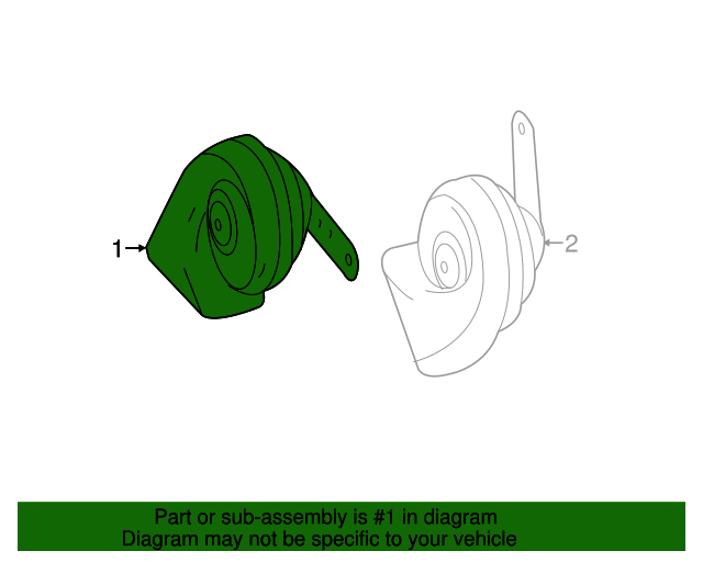 000-542-42-04 - Horn 2012-2019 Mercedes-Benz | AutoNationParts.com