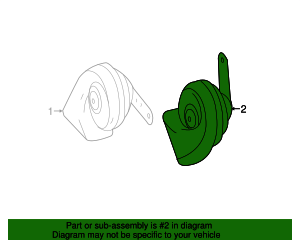 000-542-41-04 - Horn 2012-2019 Mercedes-Benz | AutoNationParts.com