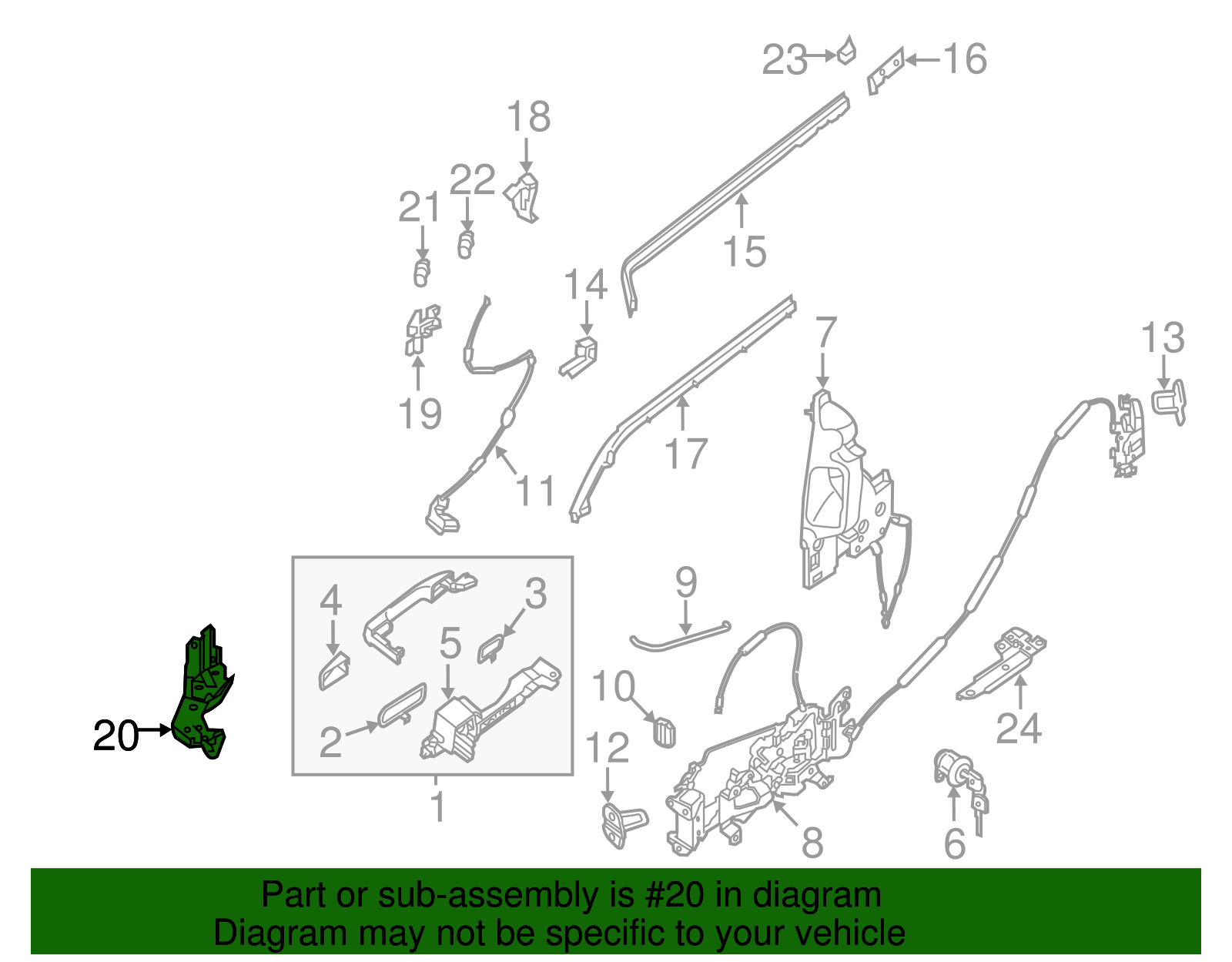 2012-2021 Nissan Sliding Door Roller 82420-1PA0A | Nissan Parts Plus