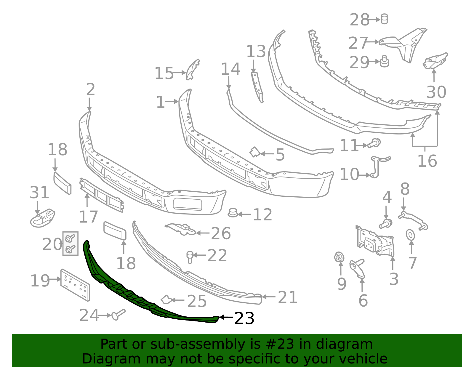 2018-2020 Ford F-150 Valance Panel JL3Z-17626-BD | OEM Parts Online