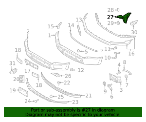Genuine OEM Ford Part - Air Duct JL3Z-17F803-A | Genuine OEM Ford Parts ...