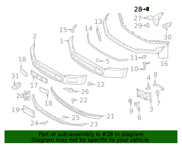 -W520802-S900 - Radiator Support Air Duct Nut 2015-2021 Ford F-150 ...