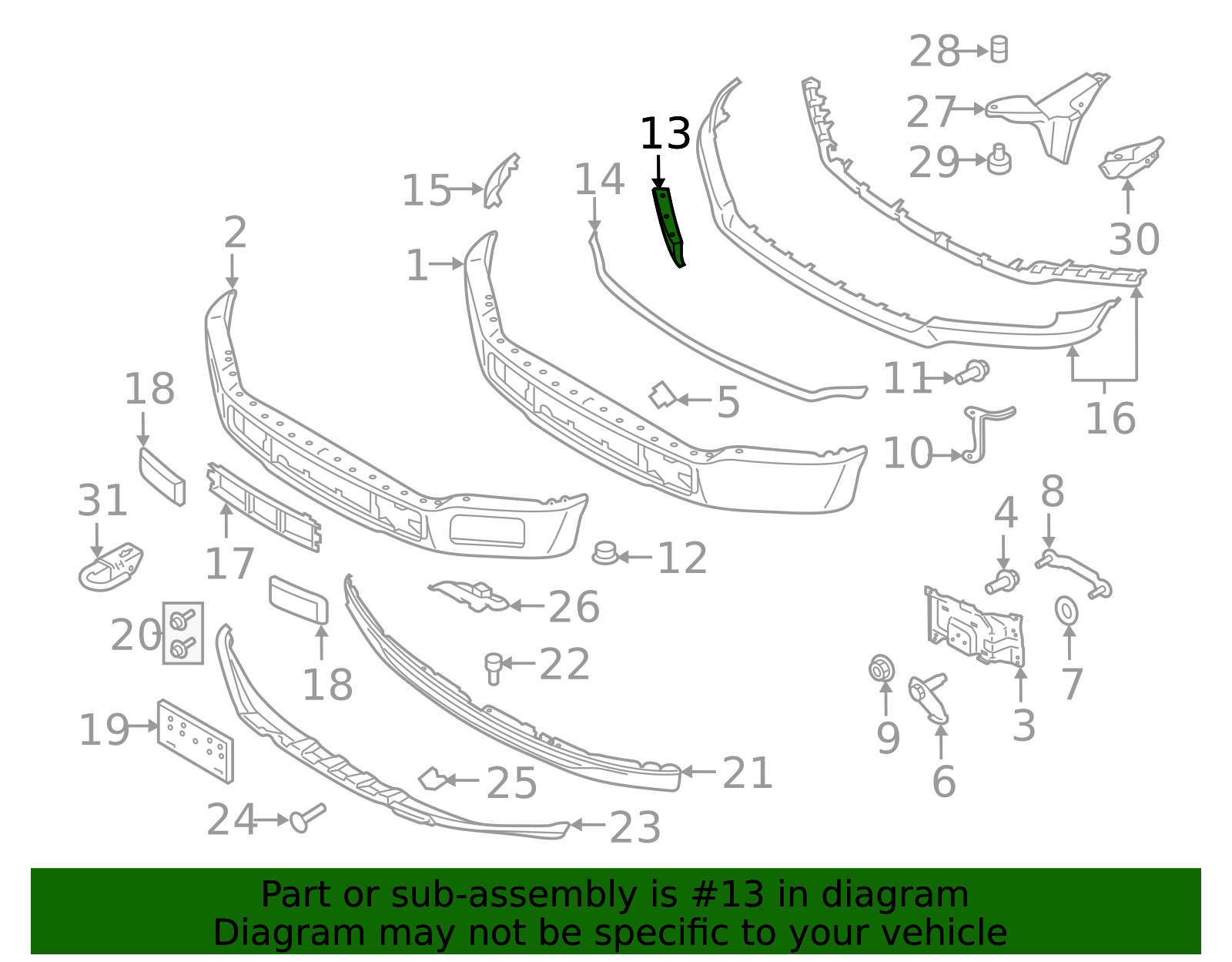 2018-2020 Ford F-150 Side Bracket JL3Z-17754-B | TascaParts.com