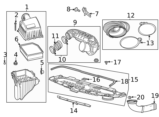 2020-2024 Chevrolet Air Cleaner 85638033 | GM Parts Center