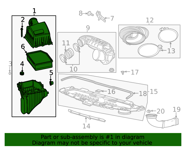 2020-2024 Chevrolet Air Cleaner 85638033 | GM Parts Center