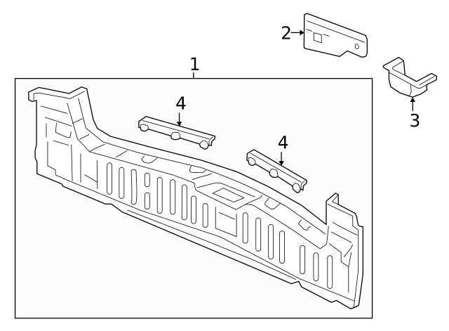 2019-2021 Acura RDX Bracket, L Spare Tire 66167-TJB-A00ZZ | Acura ...